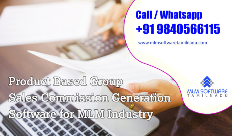 Product Based Group Sales commission Generation software for MLM ...